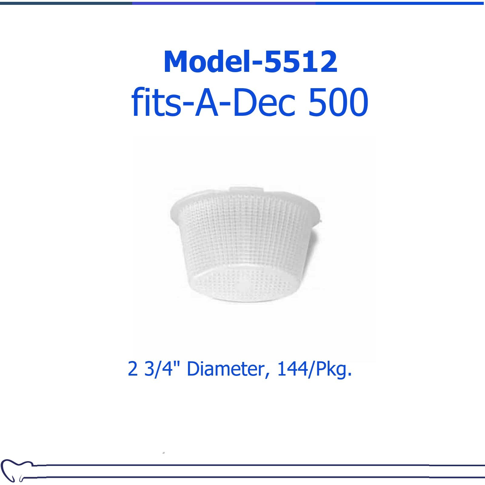 Dental Disposable Evacuation Traps All Types: 5500, 5501, 6200, 6100 ...