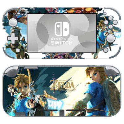 Nintendo Switch Lite Skin Decal Sticker Wrap Legend of Zelda Breath of ...