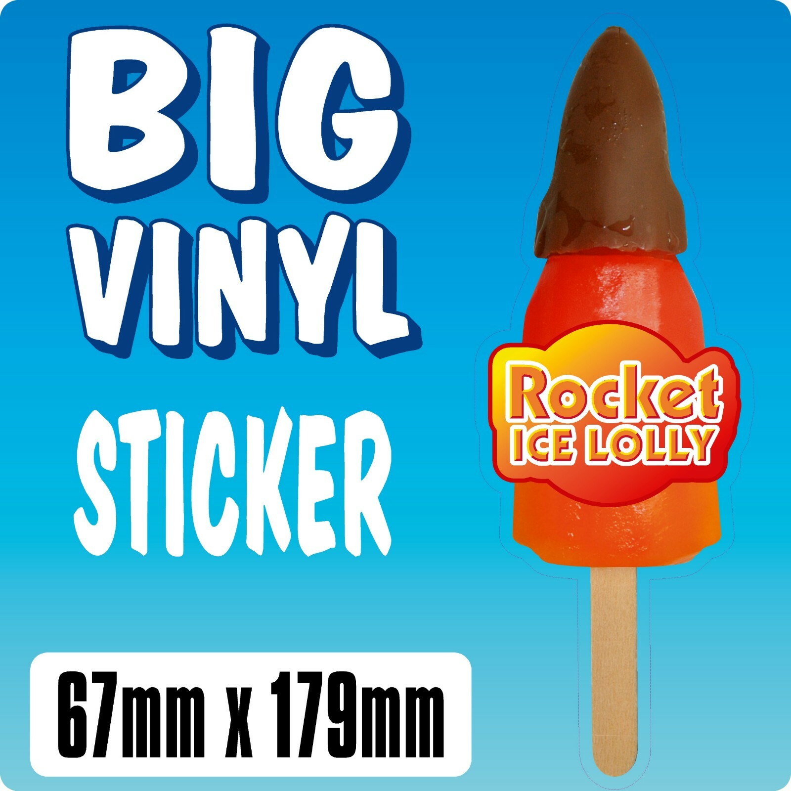 ROCKET ICE LOLLY STICKER GRAPHIC DECAL CUT | eBay UK