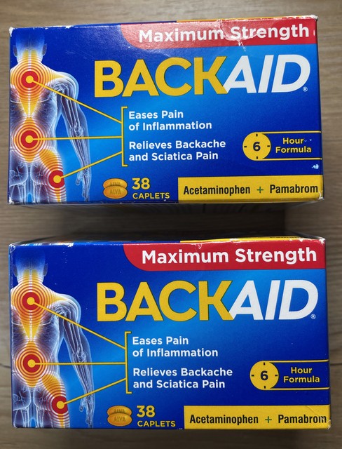 Backaid Max Maximum Strength Caplets - 38 Capsules for sale online | eBay