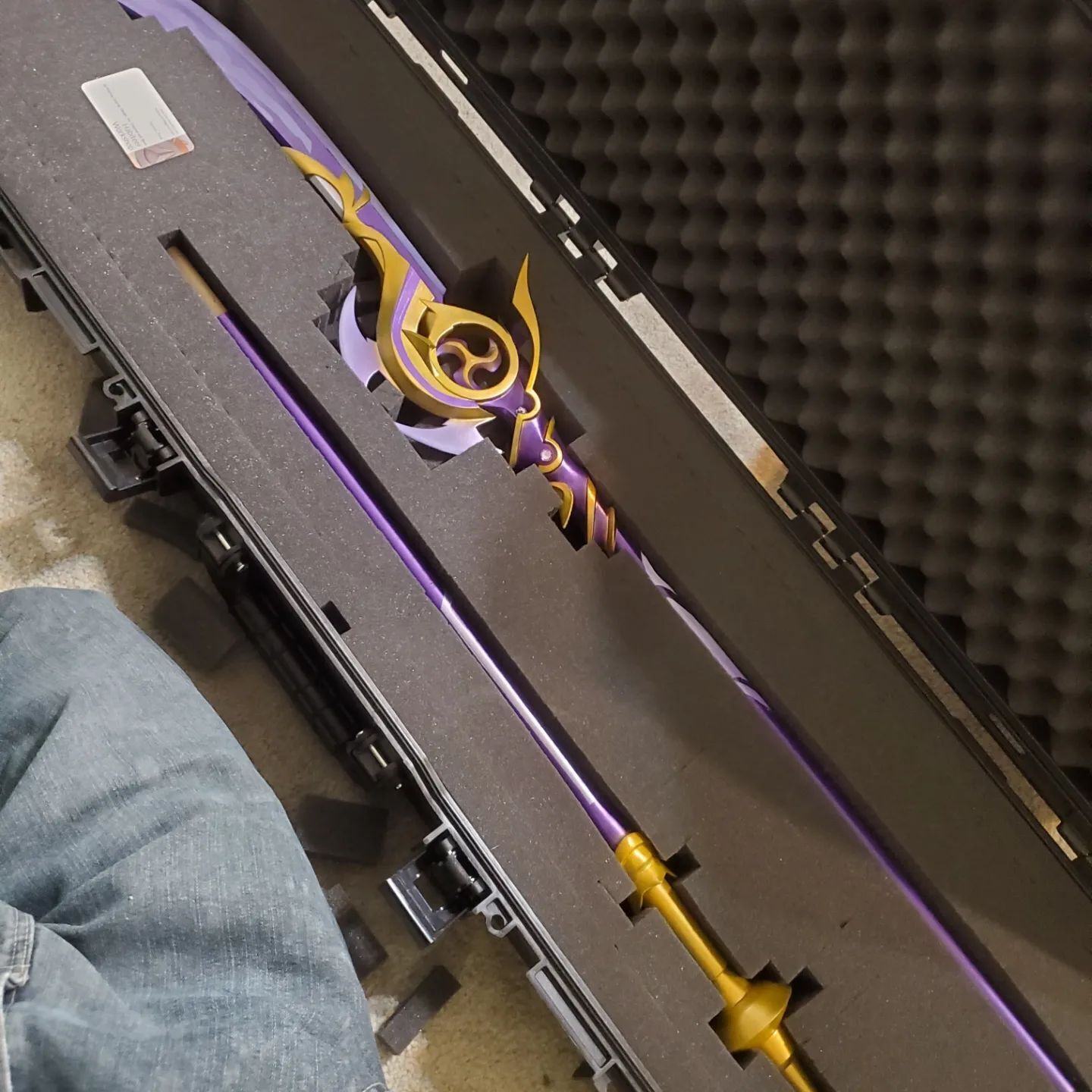 Engulfing Lightning Raiden's spear / polearm Genshin Impact Prop | eBay