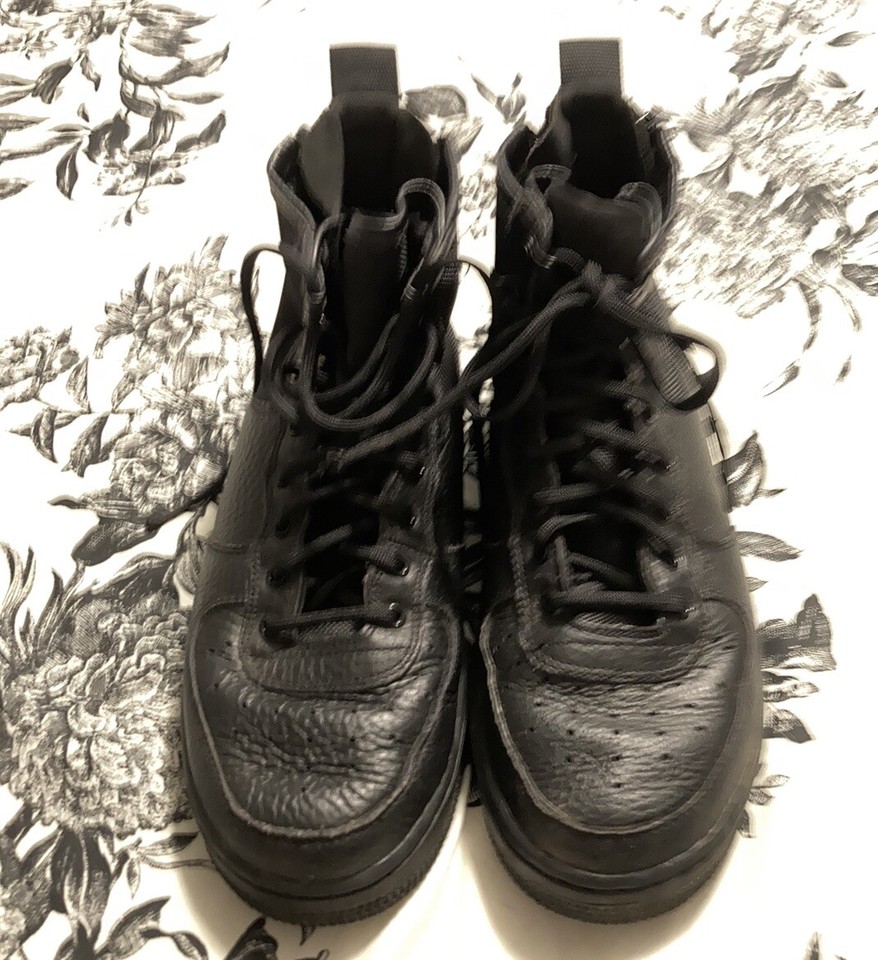 NIKE Rare Urban Utility Tactical Sneakers Boots All Black Men’s 7 Women ...