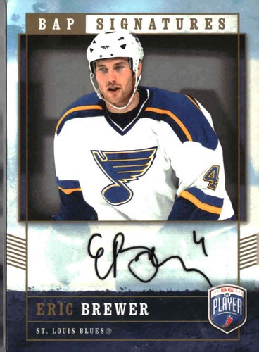 2006-07 Upper Deck Be a Player - Signatures #EB Eric Brewer (AU) for sale online | eBay