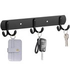 HOMEBROS Key Holder Wall Mount Key Hanger with 3 Double Key Hooks Small ...