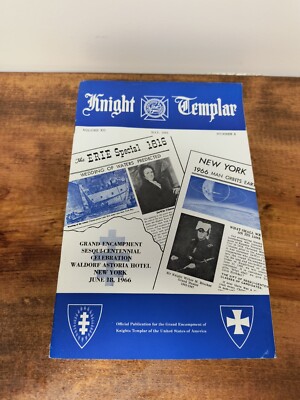 Knight Templar Volume XII May 1966 Number 5 Magazine Masonic | eBay
