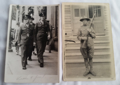 1918-1930 Military Soldiers REAL PHOTO RPPC POSTCARDs - AGFA ANSCO -AZO ...