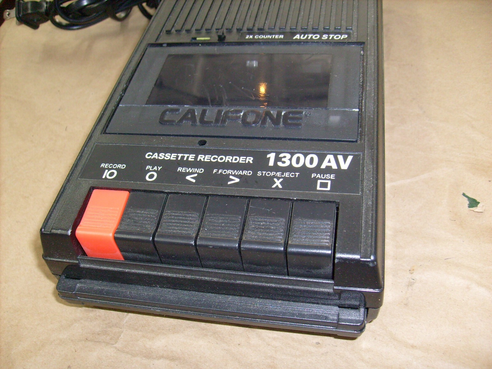 Vintage Califone 1300AV Portable Cassette Tape Recorder Player Deck ...