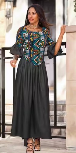 Size 1X PLUS Ashro Daria Black Multi Denim Party Date Night Cruise ...