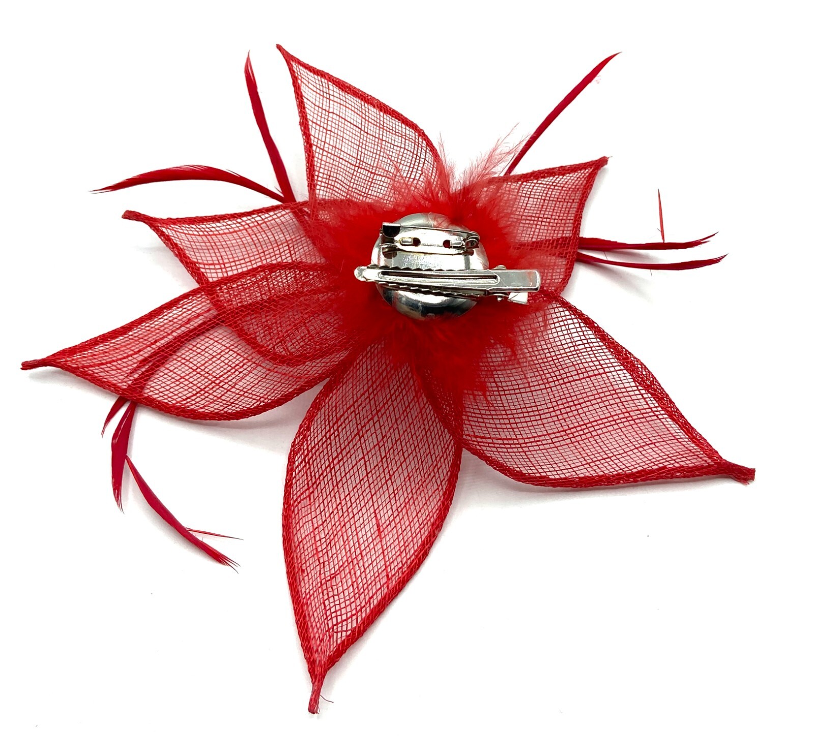 Ladies Feather Beak Clip Fascinator Weddings Races Royal Ascot Hair ...