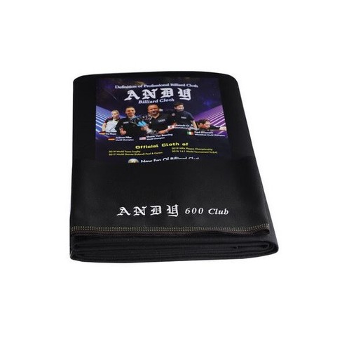 Andy's 600 Cloth - 8' Set - Black Pool Table Cloth - Value added items ...