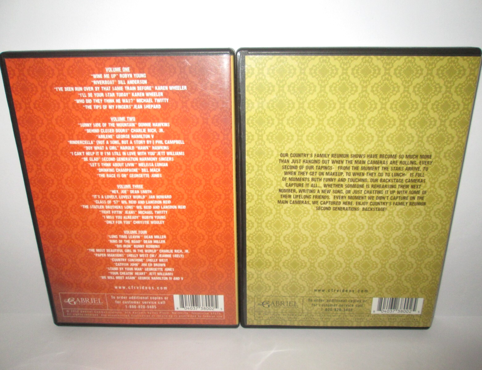 Country's Family Reunion: Second Generations / Backstage DVD Lot ...