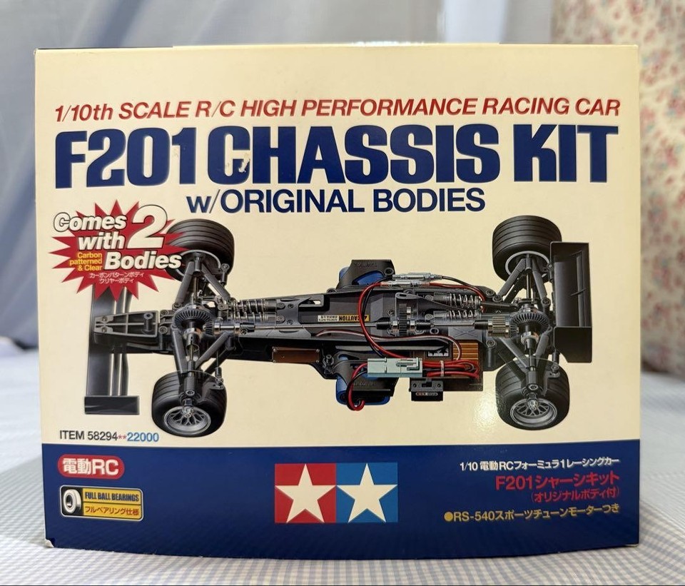 Tamiya 1/10 F201 Chassis Kit with 2 Bodies Unused | eBay