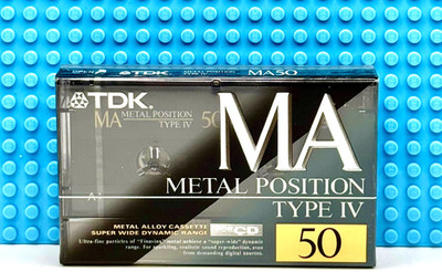 TDK MA 50 TYPE IV 1992 JAPAN BLANK CASSETTE TAPE (1) (SEALED) | eBay