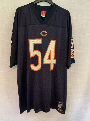 Chicago Bears Brian Urlacher #54 Navy Reebok Premier Stitched Jersey ...