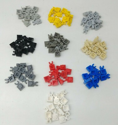 Lego Lot of 10 - 1x1 Plate with Vertical Clip 4085 Choose Color | eBay
