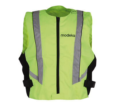 Modeka Warnweste Basic Motorrad warning vest Gr. 10XL - Neongelb | eBay.de