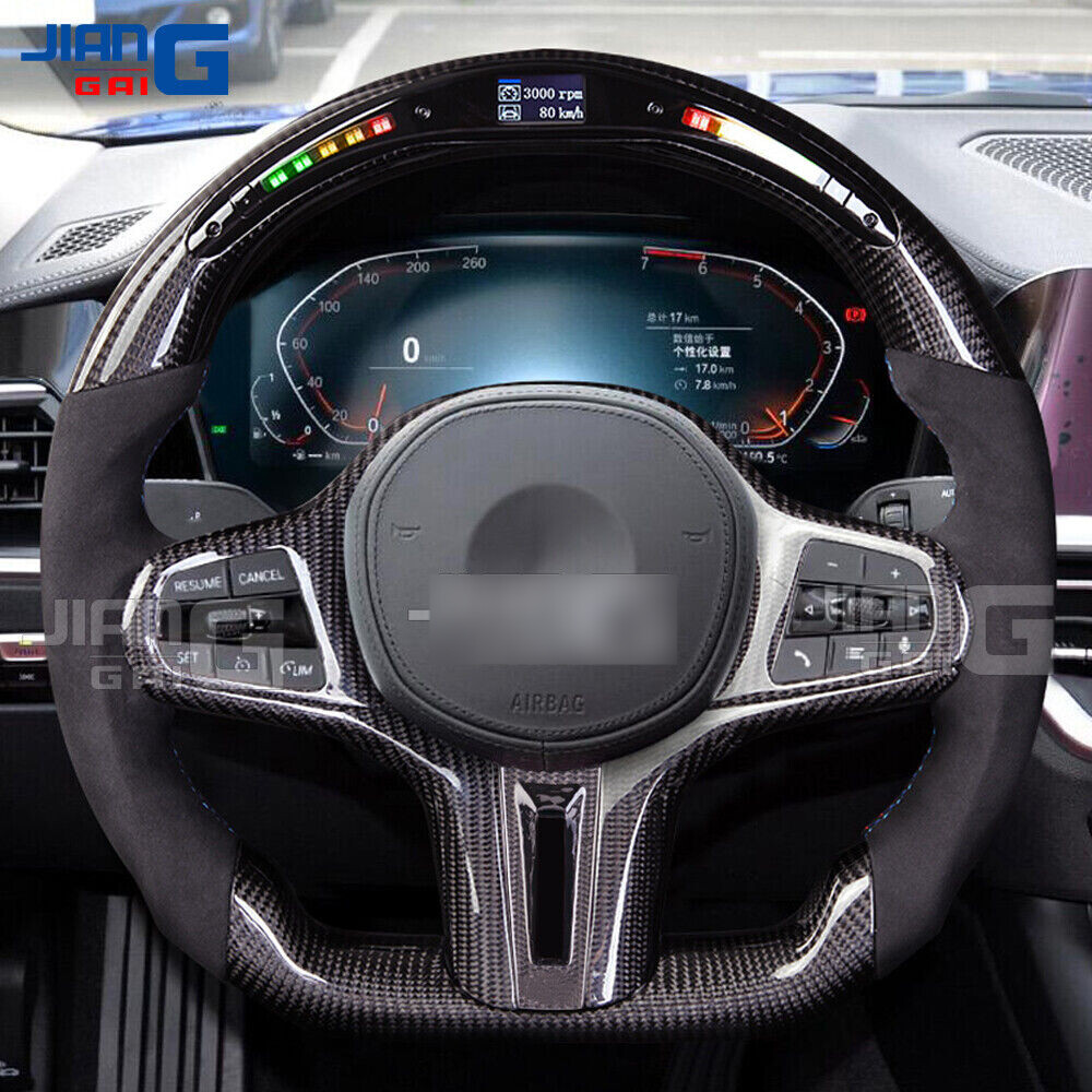 Carbon Fiber LED Steering Wheel For BMW G20 G21 G22 G30 G38 G80 with ...