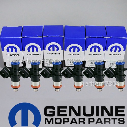 6 PCS New GENUINE MOPAR FUEL Injectors WRANGLER Challenger 3.6L ...
