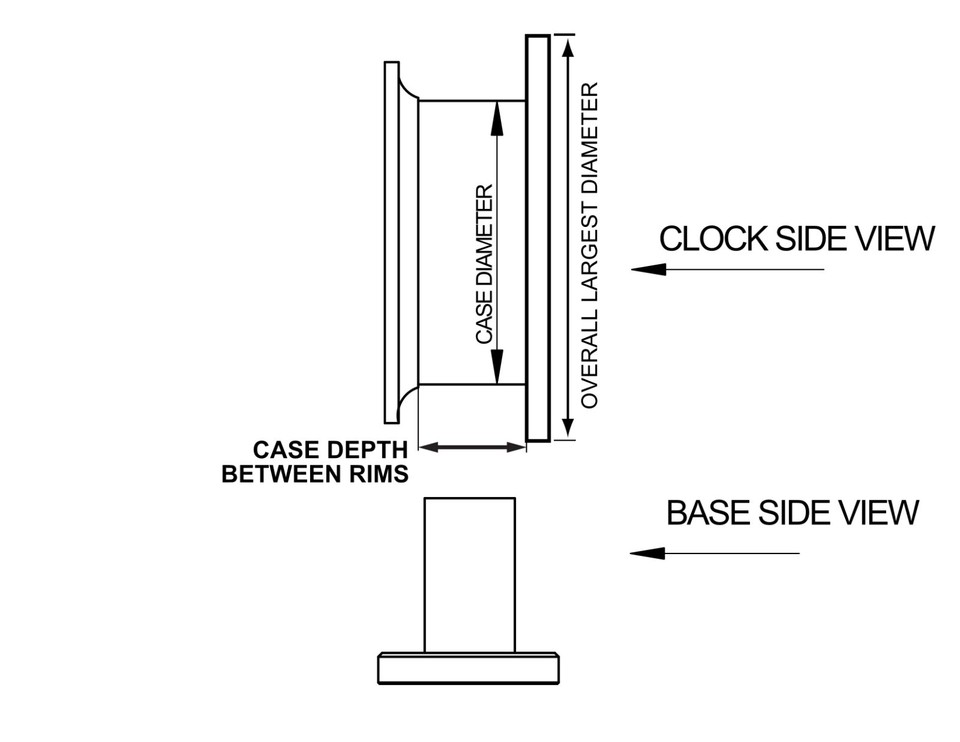Ships Clock base Custom Sizes | eBay