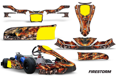 Go Kart Racing Graphics Decals Stickers For KG FP7 FIRESTORM K | eBay