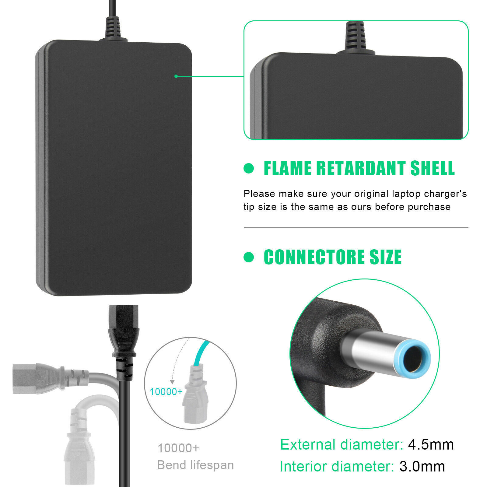 200W 19.5V 10.3A AC Adapter Laptop Charger For HP ZBook 17 G3 G4 815680 ...