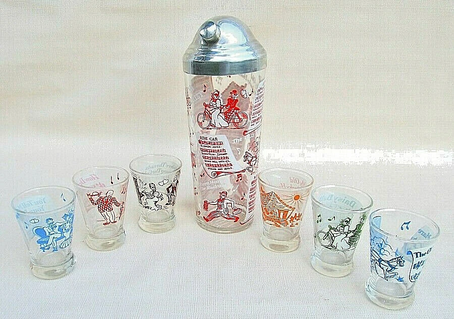 Vintage Cocktail Shaker Set