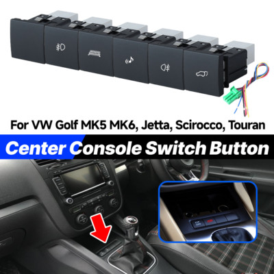 For Golf Mk5 MK6 Jetta Transmission Gear Box Center Console Push Switch ...