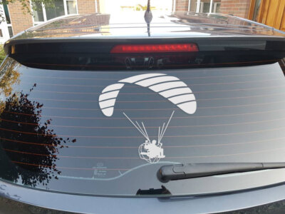 2 X PARAMOTOR PPG FOOTLAUCH VINYL DECAL STICKER Made in the USA. | eBay ...