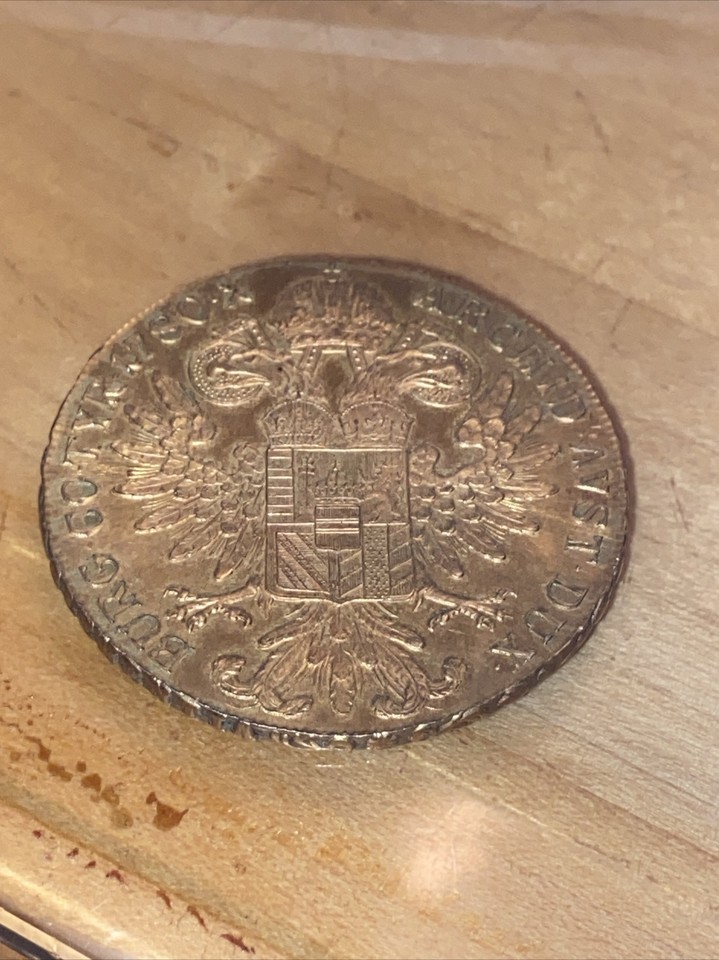 1786 Rare Collectable Gold Gilded Silver Maria Theresa Thaler Coin ...