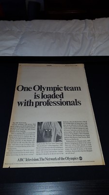 ABC Sports 1968 Olympics Rare Original Promo Poster Ad Framed! | eBay