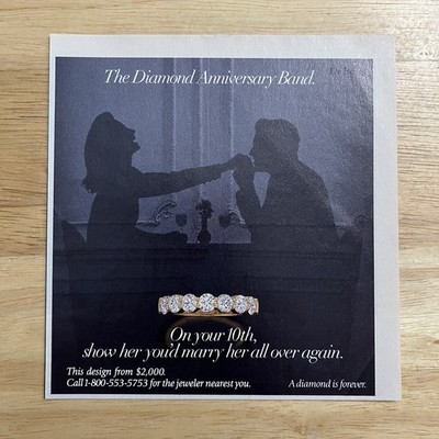 Vintage De Beers Diamonds Jewelry Diamond Ring Magazine Print Ads ...