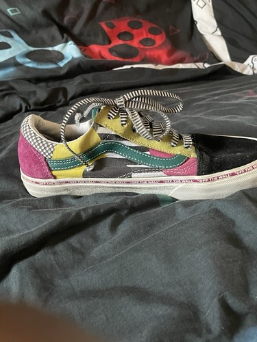 Vans Shoes Kids 7.5Old Skool Checkerboard Disarray Cap Toe Sneakers ...