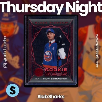 2025 UPPER DECK BLACK DIAMOND #RG-MS MATTHEW SCHAEFER ROOKIE GEMS RED ...