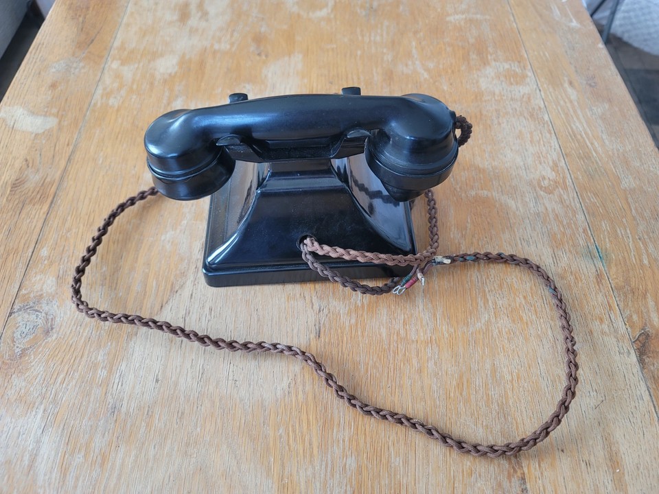 Vintage 1930s GPO 232 Bakelite Pyramid Telephone Art Deco Rotary Dial ...