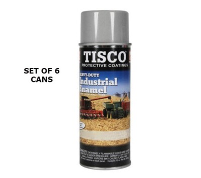Set of 6 TISCO Gloss Black Spray Paint for Farm Machinery Industrial ...
