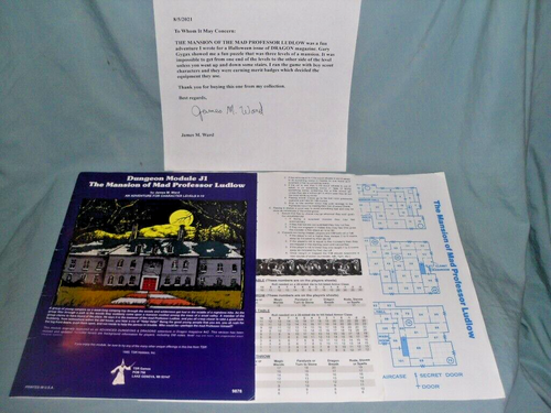 AD&D - J1 THE MANSION OF MAD PROFESSOR LUDLOW (ULTRA RARE TSR MODULE ...