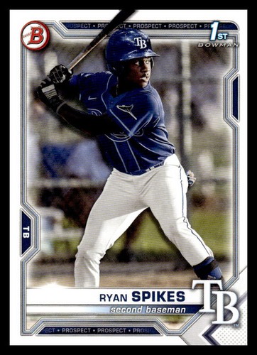 2021 Bowman Ryan Spikes 1st Bowman BD-63 Tampa Bay Rays | eBay
