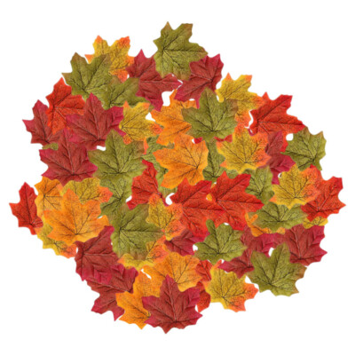 500pcs autumn fall leaves Thanksgiving Realistic Simulation Faux | eBay