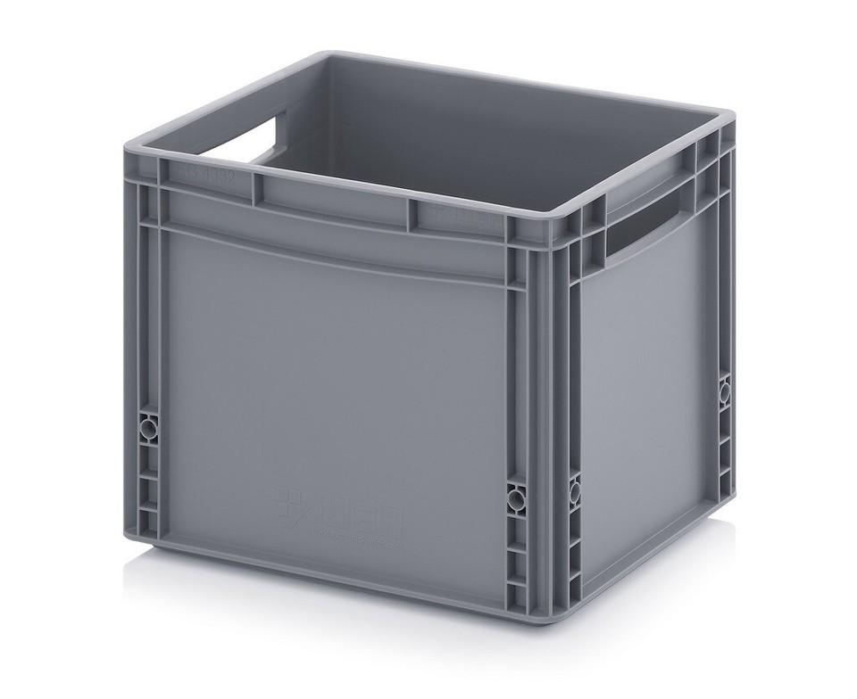 Heavy Duty GREY Euro Stacking Plastic Storage Industrial Container ...