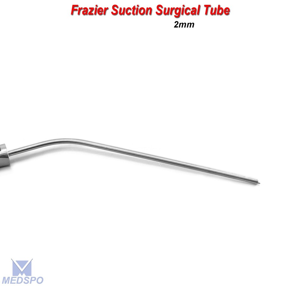 Frazier Suction tube 2-mm Asporator Dental ENT Stainless Surgical ...