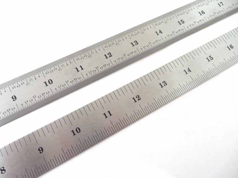 Taytools 24" Machinist Ruler Rule 4R (8th 16th 32th 64th) Stainless ...