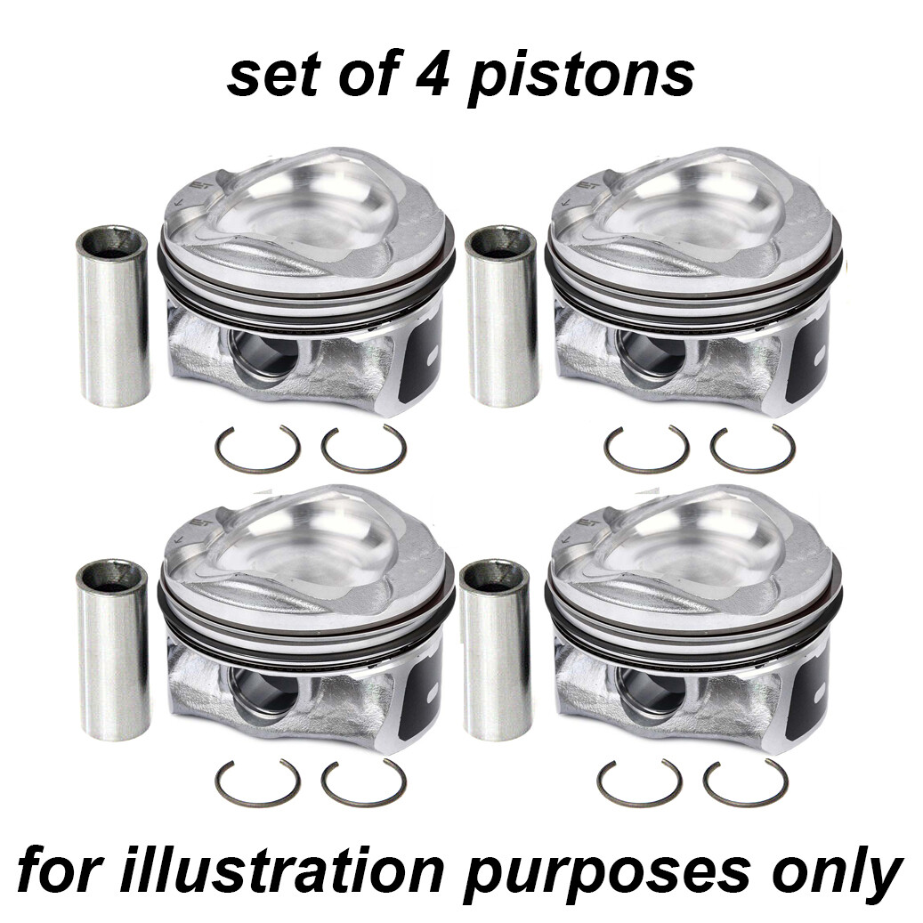 Engine pistons x4 for Hyundai i10 i20 Picanto Rio 1.2 G4LA 16v 2010- | eBay