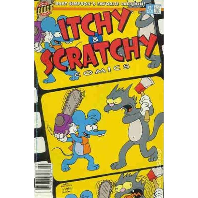 Itchy & Scratchy Comics #2 Newsstand Bongo comics VF+ Full description ...