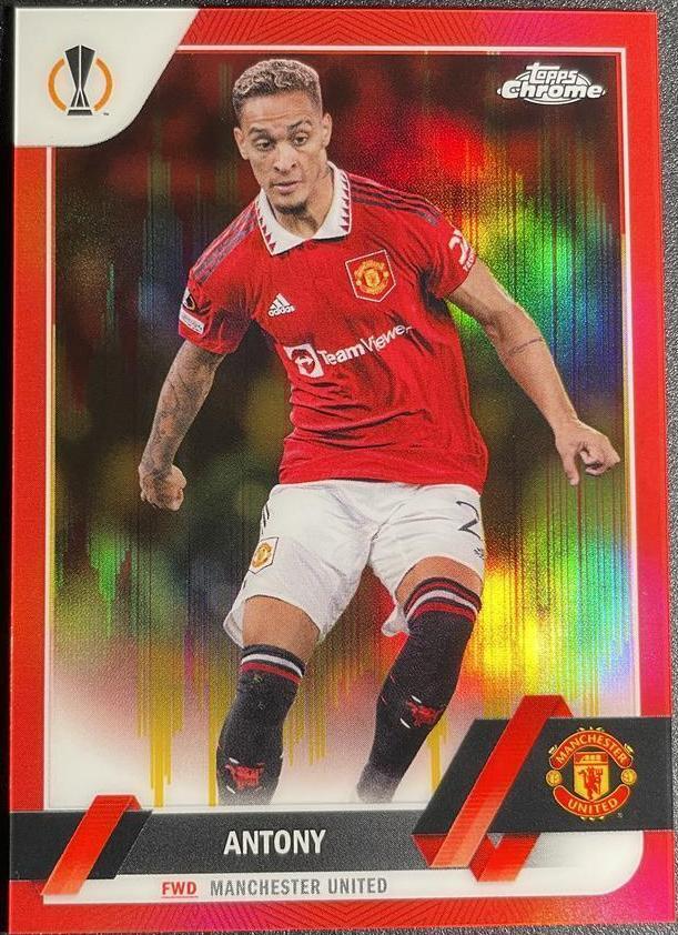 2022-23 Topps Chrome UEFA Club Competitions - Antony #21 Red & Gold ...