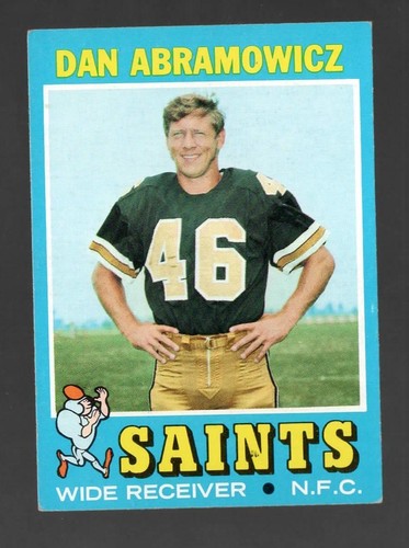 1971 Topps Dan Abramowicz New Orleans Saints #90 Excellent | eBay