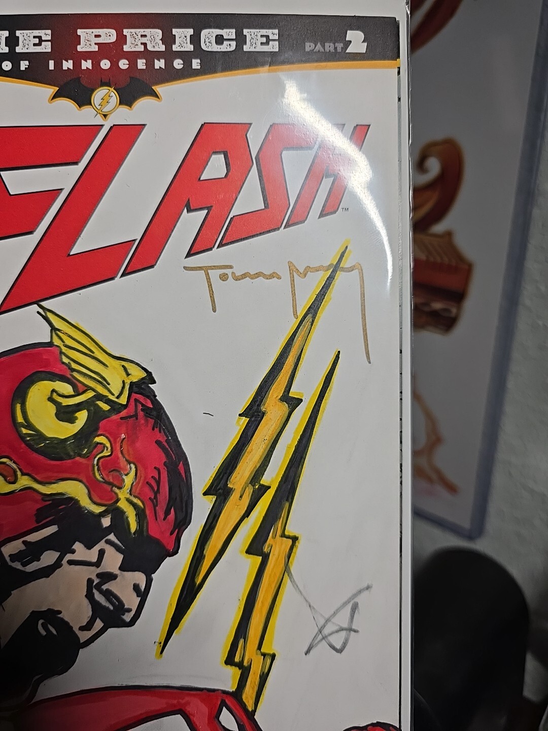 THE FLASH 64 SKETCH VARIANT COVER SIGNED TOMEU MOREY ART RAFA SANDOVAL ...