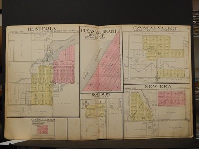 IL, IN, MI, OH, WI - Plat Map Oceana Counties Michigan