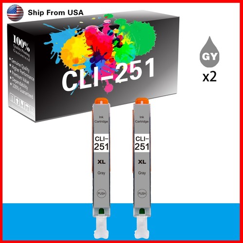 2-Pack CLI-251XL Ink Cartridge CLI251XL for PIXMA MG6320 Printer | eBay