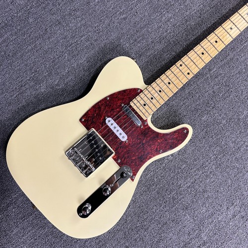 Tele Electric Guitar Maple Fretboard Mahogany Body Cream Yellow Color ...