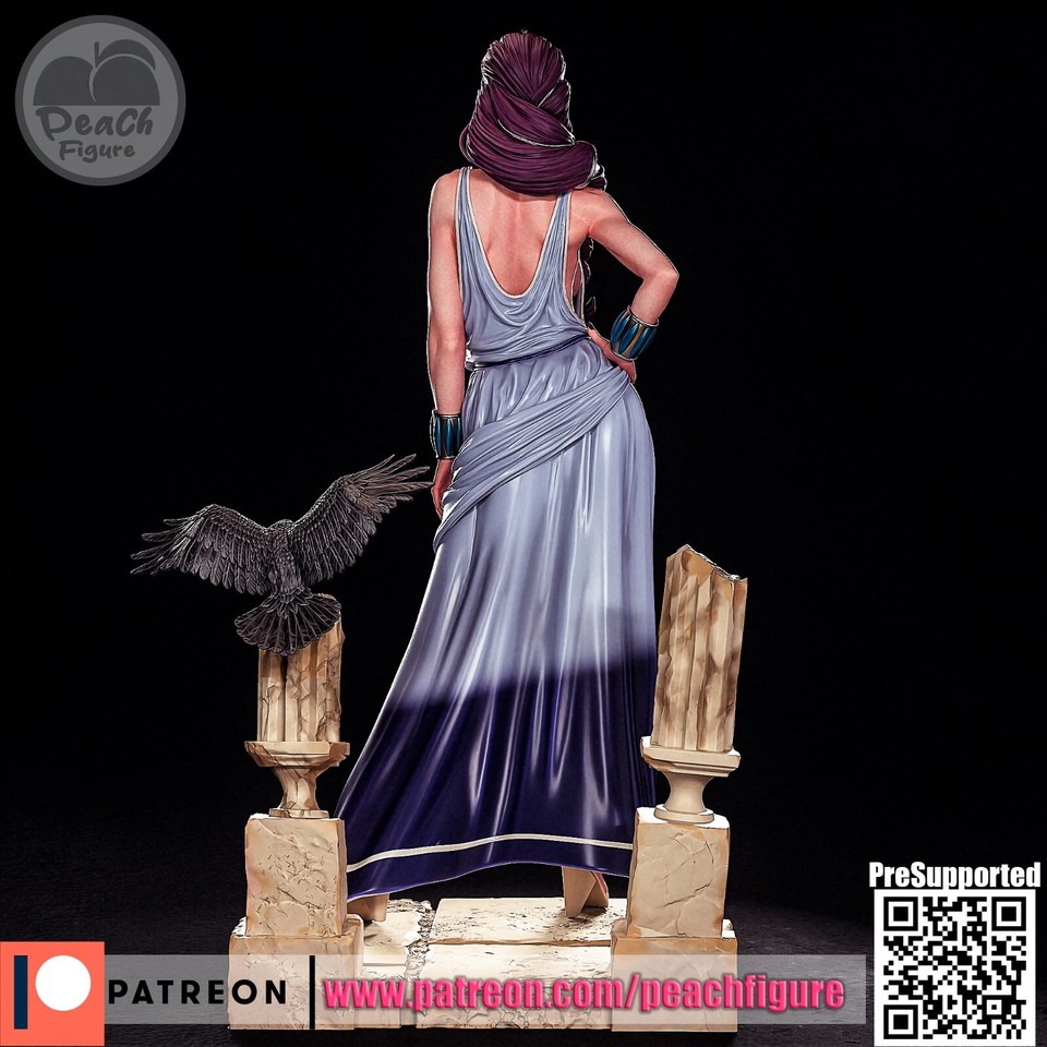 Peach Figure Hera Greek Goddess 3d printed resin statue 1/6 scale 12 ...